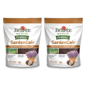 burpee organic garden coir, 8, quart (2 pack)