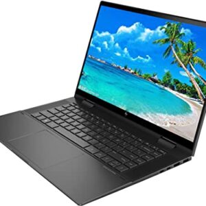 HP 2022 Envy x360 2-in-1 15.6" FHD Touch Screen Laptop, AMD Ryzen 5 5625U, 16GB RAM, 1TB SSD, AMD Radeon Graphics, FHD Camera, Amazon Alexa, Backlit Keyboard, Windows 11, Black, 32GB USB Card