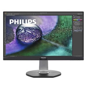 philips brilliance 272p7vubnb 27″ monitor, 4k uhd ips, 122% srgb, usb-c connectivity and hub, powersensor, height adjustable, 4yr advance replacement