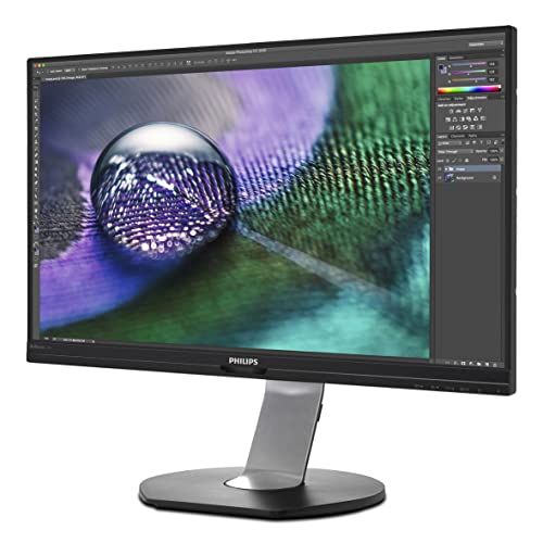 Philips Brilliance 272P7VUBNB 27" Monitor, 4K UHD IPS, 122% sRGB, USB-C Connectivity and Hub, Powersensor, Height Adjustable, 4Yr Advance Replacement