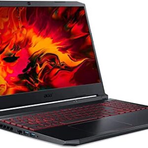 Acer Nitro 5 15.6" 144Hz FHD Gaming Laptop (Intel i5-10300H 4-Core, 8GB RAM, 256GB SSD, GeForce GTX 1650 4GB, Red Backlit KYB, WiFi 6, BT 5.2, RJ-45, Win 11 Home) with Dockztorm Hub