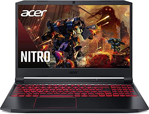 Acer Nitro 5 15.6" 144Hz FHD Gaming Laptop (Intel i5-10300H 4-Core, 8GB RAM, 256GB SSD, GeForce GTX 1650 4GB, Red Backlit KYB, WiFi 6, BT 5.2, RJ-45, Win 11 Home) with Dockztorm Hub