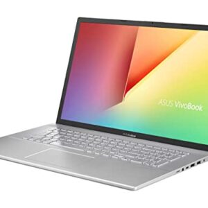 ASUS Newest Vivobook X712JA 17.3" HD+ Premium Business Laptop, 10th Gen Intel Quad-Core i5-1035G1 Upto 3.6GHz, 12GB RAM, 512GB PCIe SSD, Windows 11 Pro + HDMI Cable, Silver