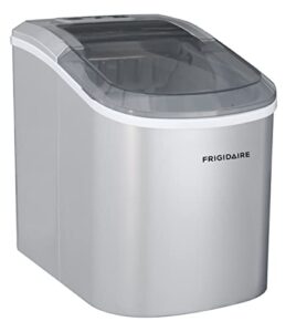 frigidaire efic189-silver compact ice maker, 26 lb per day, silver (packaging may vary)