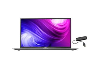 lg gram 15.6″ full hd notebook computer, intel core i5-1135g7 2.4ghz, 16gb ram, 512gb ssd, windows 10 home, free upgrade to windows 11, dark silver (renewed)