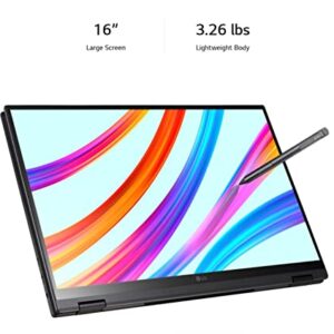 LG gram 16'' 2-in-1 Ultra-Lightweight Laptop, WQXGA(2560 x 1600) IPS 16:10 TouchDisplay, Intel Evo Core i7-1165G7, Wi-Fi 6, 21 hr BatteryLife, Thunderbolt4, Stylus Pen, Win 11（16GB RAM | 1TB PCIe SSD）