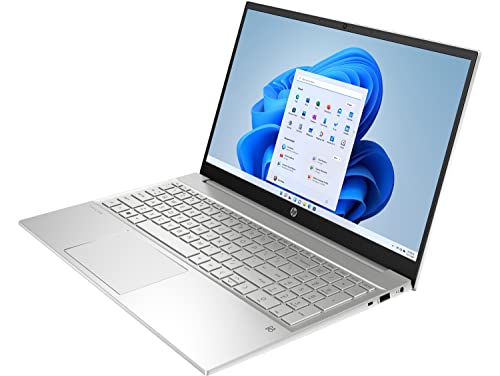 HP Newest Pavilion Laptop, 15.6" Full HD Touchscreen, AMD Ryzen 7 5825U Processor, 16GB RAM, 1TB SSD, Backlit Keyboard, Wi-Fi 6, HDMI, Bluetooth, Windows 11 Home, Silver