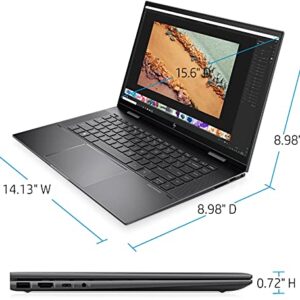 2022 HP Envy 2-in-1 Laptop 15.6 inch FHD Touchscreen 6-Core AMD Ryzen 5 5500U Radeon Graphics 16GB DDR4 512GB NVMe SSD WI-FI 6 Win 11 Pro Fingerprint Backlit Keyboard w/ 32GB USB Drive