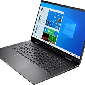 2022 HP Envy 2-in-1 Laptop 15.6 inch FHD Touchscreen 6-Core AMD Ryzen 5 5500U Radeon Graphics 16GB DDR4 512GB NVMe SSD WI-FI 6 Win 11 Pro Fingerprint Backlit Keyboard w/ 32GB USB Drive