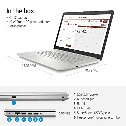 HP Pavilion 17.3-inch IPS FHD Laptop, Intel Core i5-1135G7 (Beats i7-1065G7), Intel Iris Xe Graphics, Backlit Keyboard, Long Battery Life, Wi-Fi 5, Windows 11 (16GB RAM | 1TB PCIe SSD) (Renewed)