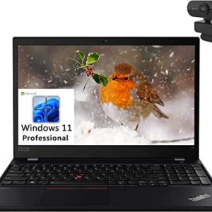 Lenovo ThinkPad T15 Gen 2 15.6" FHD Business Laptop, Intel Quad-Core i5-1135G7 (Beat i7-1065G7), 16GB DDR4 RAM, 256GB PCIe SSD, WiFi 6, Backlit KB, Fingerprint Reader, Windows 11 Pro, External Webcam