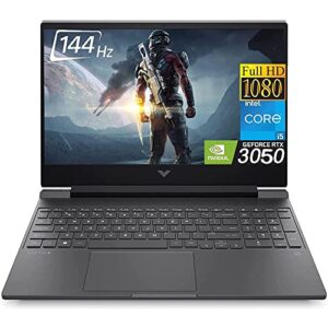 hp victus gaming laptop, 15.6 inch fhd display, 12th gen intel core i5-12500h 12 core, nvidia geforce rtx 3050, 32gb ram, 1tb ssd, wi-fi, bluetooth, windows 11 home, black, bundle with cefesfy