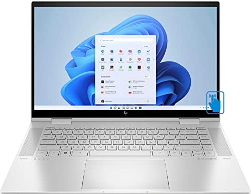 2022 HP Envy x360 15.6'' 60Hz Touchscreen FHD IPS 2-in-1 Laptop 12th Gen (Intel i5-1235U 10-Core, 16GB RAM, 512GB PCIe SSD, Intel Iris Xe, Backlit KYB, WiFi 6, BT 5.2, HD Webcam, Win 11 Home) with Hub