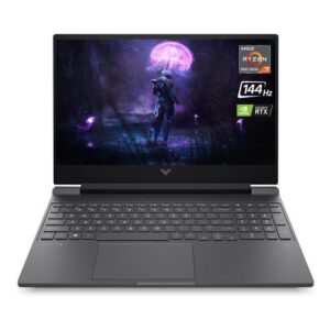 hp victus gaming laptop, 15.6″ fhd ips 144hz screen, amd ryzen 7 5800h processor, geforce rtx 3050ti, 64gb ram, 1tb pcie ssd, webcam, hdmi, sd card reader, backlit kb, wi-fi 6, windows 11 home