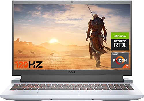 Dell Newest G15 15.6" 120Hz FHD Gaming Laptop, AMD Ryzen 7 5800H (8 core), GeForce RTX 3050 Ti, 32GB RAM, 1TB PCIe SSD, Webcam, HDMI, Wi-Fi 6, Backlit KB, Win 10 Home, Phantom Grey with speckles