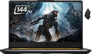 asus tuf fx706 vr ready gaming laptop, 17.3″ 144hz fhd, intel 11th gen i5-11260h 6-core processor, nvidia geforce rtx 3050, 16gb ddr4 ram, 1tb pcie ssd, rgb backlit kb, win10 + microfiber cloth