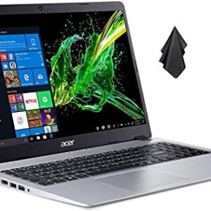 Acer Aspire 5 Slim Laptop Computer(2021 Newest), 15.6 inches Full HD IPS Display, AMD Ryzen 3 3200U, Vega 3 Graphics, 8GB DDR4 RAM, 256GB SSD, Backlit Keyboard, Windows 10 + Oydisen Cloth