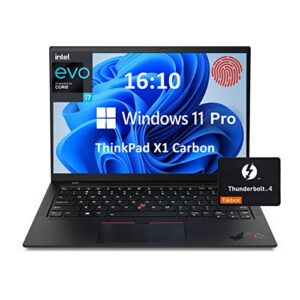 lenovo thinkpad x1 carbon gen 9 laptop, 14.0″ 1920 x 1200, intel evo core i7-1185g7 vpro, ips low blue light 100% srgb, thunderbolt4, fingerprint, windows 11 pro w/mouse pad (16gb ram | 2tb pcie ssd)