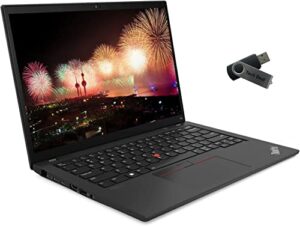 lenovo 2023 thinkpad t14 gen 3 business laptop 14.0″ 1920 x 1200ips touch screen, intel i7-1270p,32gb ram,1tb nvme ssd, backlit kyb, fingerprint reader, win 11pro thunder black