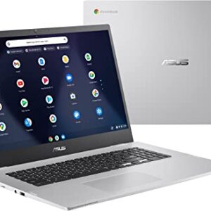 ASUS Chromebook Light Laptop, 17.3" FHD Widescreen Slim-Bezel, Intel Celeron N4500, Type-C, Wi-Fi 6, Intel UHD Graphics, 17 Hours Battery Life, Webcam (4GB DDR4 RAM | 32GB eMMC+32G SD Card)