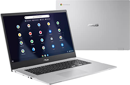 ASUS Chromebook Light Laptop, 17.3" FHD Widescreen Slim-Bezel, Intel Celeron N4500, Type-C, Wi-Fi 6, Intel UHD Graphics, 17 Hours Battery Life, Webcam (4GB DDR4 RAM | 32GB eMMC+32G SD Card)