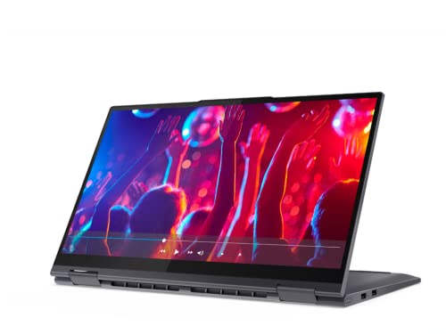 2022 LENOVO Yoga 7i 2-in-1 360° 15.6" Touch Screen Laptop, Intel Evo Platform Core i5 1135G7, 8GB RAM, 256GB PCIe SSD, Intel Iris Xe Graphics, Backlit Keyboard, Win 11, Slate Grey, 32GB USB Card