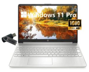 hp 15 business laptop computer, 11th gen intel core i5-1135g7, 15.6″ fhd ips display, windows 11 pro, 12gb ram, 512gb ssd, ac smart pin, wi-fi, bluetooth, hdmi, tech deal usb