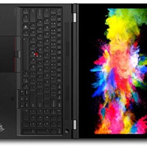 Lenovo ThinkPad P15 Gen 1 - High-End Workstation Laptop: Intel 10th Gen i7-10875H Octa-Core, 128GB RAM, 4TB NVMe SSD (2x2TB), 15.6" FHD IPS HDR Display, NVIDIA Quadro T2000, Win 10 Pro, Black