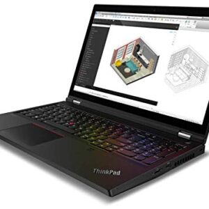 Lenovo ThinkPad P15 Gen 1 - High-End Workstation Laptop: Intel 10th Gen i7-10875H Octa-Core, 128GB RAM, 4TB NVMe SSD (2x2TB), 15.6" FHD IPS HDR Display, NVIDIA Quadro T2000, Win 10 Pro, Black