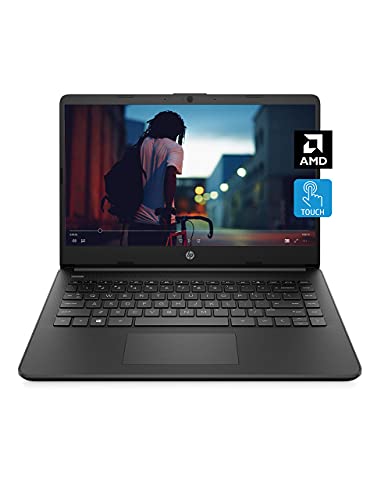 HP 14 Laptop, AMD 3020e, 4 GB DDR4 RAM, 64 GB eMMC Storage, 14-inch HD Touchscreen Display, Windows 10 Home in S Mode with Microsoft 365 Included for 1 Year (14-fq0050nr, 2020 Model) (Renewed)