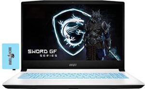 msi sword 15 a12ue 15.6″ 144hz fhd ips gaming laptop (intel i7-12650h 10-core, 64gb ram, 1tb pcie ssd, geforce rtx 3060 6gb gddr6, backlit kyb, wifi 6, bt 5.2, win 11 home) w/hub