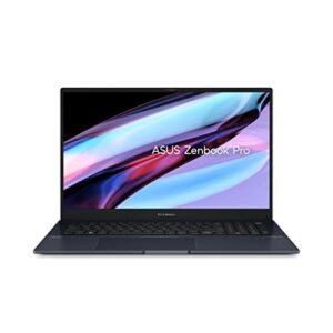 ASUS Zenbook Pro 17 Laptop, 17.3” Pantone Validated Display, AMD Ryzen 7 6800H CPU, AMD Radeon Graphics, 8GB RAM, 512GB SSD, WiFi 6E, Windows 11 Home, Tech Black, UM6702RA-DB71