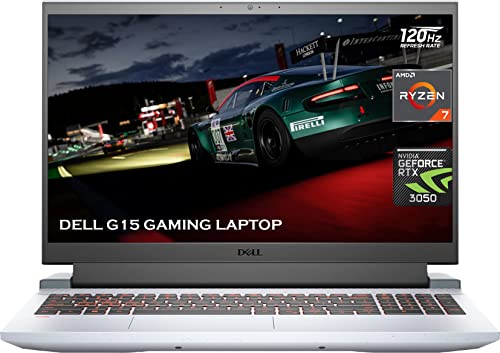 Dell Newest G15 Gaming Laptop, 15.6" FHD 120Hz Display, AMD Ryzen 7 5800H 8-Core Processor, GeForce RTX 3050 Ti, 32GB RAM, 1TB SSD, Webcam, HDMI, Wi-Fi 6, Backlit Keyboard, Windows 11 Home, Grey