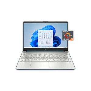 hp 15.6″ screen fhd laptop computer, amd ryzen 5 5500u, 8gb ram, 256gb ssd, spruce blue, windows 11 home, 15-ef2729wm