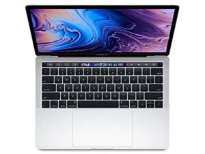 apple 13.3″ macbook pro w/ touch bar (mid 2018), 227ppi retina display, intel core i5-8259u quad-core, 256gb pci-e solid state drive, 8gb ddr3, 802.11ac, bluetooth, macos 10.13, silver (renewed)