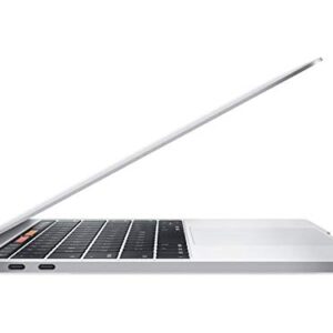 Apple 13.3" MacBook Pro w/ Touch Bar (Mid 2018), 227ppi Retina Display, Intel Core i5-8259U Quad-Core, 256GB PCI-E Solid State Drive, 8GB DDR3, 802.11ac, Bluetooth, macOS 10.13, Silver (Renewed)