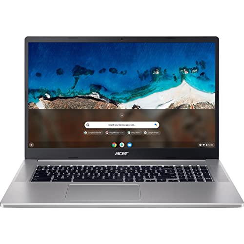 Acer Chromebook 317 CB317-1H CB317-1H-C41X 17.3" Chromebook - Full HD - 1920 x 1080 - Intel Celeron N5100 Quad-core (4 Core) 1.10 GHz - 4 GB RAM - 32 GB Flash Memory - Sparkly Silver