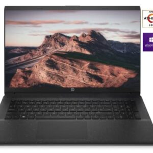 HP 17 Business Laptop Computer, 17.3" HD Anti-Glare Screen, AMD Athlon Gold 3150U Processor, Windows 10 Pro, 12GB RAM, 256GB SSD, WiFi, Long Battery Life, Jet Black, PCS