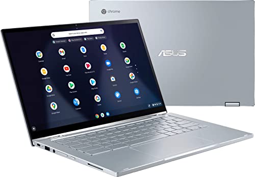 ASUS 2023 Newest C433 Ultrathin Clamshell 2in1 Convertible Chromebook: 14" FHD Touch Display, Intel Core M3, 8GB RAM, 128GB eMMC, Intel UHD Graphics, Backlit-KYB, USB-C, Wifi6, Webcam, Chrome OS, T.F