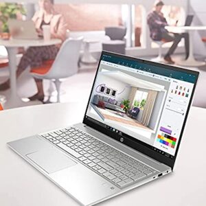 2021 Newest HP Pavilion Laptop, 15.6" Full HD Touchscreen, 11th Gen Intel Core i5-1155G7 Processor, 12GB DDR4 RAM, 512GB PCIe NVMe SSD, Backlit Keyboard, Webcam, HDMI, Wi-Fi 6, Windows 11 Home, Silver