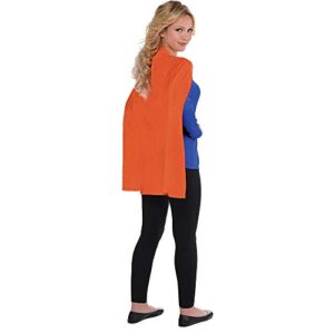 amscan costume cape cape-30, orange, 1 pc, 30″