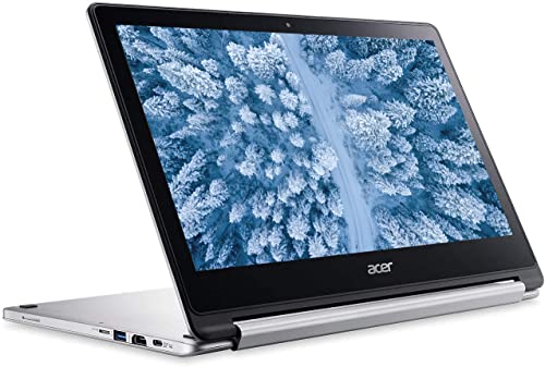 Acer Convertible 2-in-1 Chromebook, 13" FHD IPS Touchscreen, MediaTek 4-Core Processor, 4GB Ram, 64GB SSD, Ultra-Fast WiFi, Chrome OS, Dale Silver (Renewed)