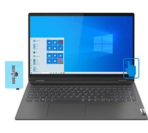 lenovo ideapad flex 5 15iil05 home and business laptop (intel i7-1065g7 4-core, 16gb ram, 512gb pcie ssd, intel iris plus, 15.6″ touch full hd (1920×1080), fingerprint, wifi, win 10 pro) with hub