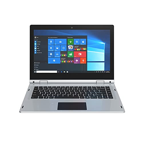 IVIEW Megatron 4G LTE 14.1" Touch Screen, 1920 × 1080 IPS High Resolution, Intel Celeron Dual Core 4GB/64GB Storage 360° Convertible Laptop