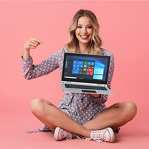 IVIEW Megatron 4G LTE 14.1" Touch Screen, 1920 × 1080 IPS High Resolution, Intel Celeron Dual Core 4GB/64GB Storage 360° Convertible Laptop