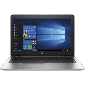 HP EliteBook 850 G4 15.6-inch Anti-Glare HD Laptop: Intel Core i5-7200U, 256GB SSD 16GB DDR4, Backlit Key, WiFi BlueTooth, Ethernet, DisplayPort, WebCam, Windows 10 Pro (Renewed)