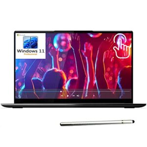 lenovo 2022 ideapad slim 9i 14″ 4k(3840 x 2160) touchscreen laptop, 11th gen intel core i7-1195g7, 16gb ddr4 ram, 512gb ssd, iris xe graphics, wifi 6, backlit kb, stylus pen, windows 11 pro, black