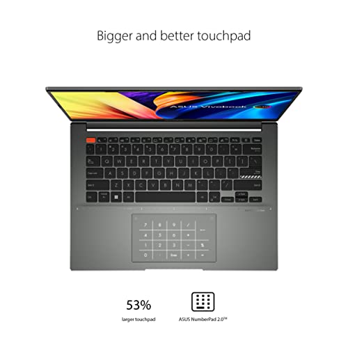 ASUS VivoBook S 14X OLED Laptop, 14.5” 2.8K 16:10 120Hz Display, Intel Evo Platform, Intel Core i5-12500H CPU, 8GB RAM, 512GB SSD, Windows 11 Home, Midnight Black, S5402ZA-DB51