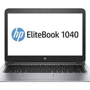 HP Elitebook Folio 1040 G3 | 14 FHD Display / Intel Core i7-6600U 2.6Ghz / 8GB / 256GB SSD / Fingerprint Scanner / Webcam / HDMI / Windows 10 Pro (Renewed)