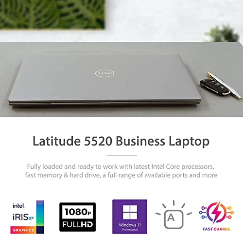 2022 Newest Dell Business Laptop Latitude 5520, 15.6" FHD Display, Intel Core i5-1135G7, 32GB RAM, 512GB PCIe SSD, Webcam, HDMI, Backlit Keyboard, Wi-Fi 6, Thunderbolt 4, Win 11 Pro (Renewed)